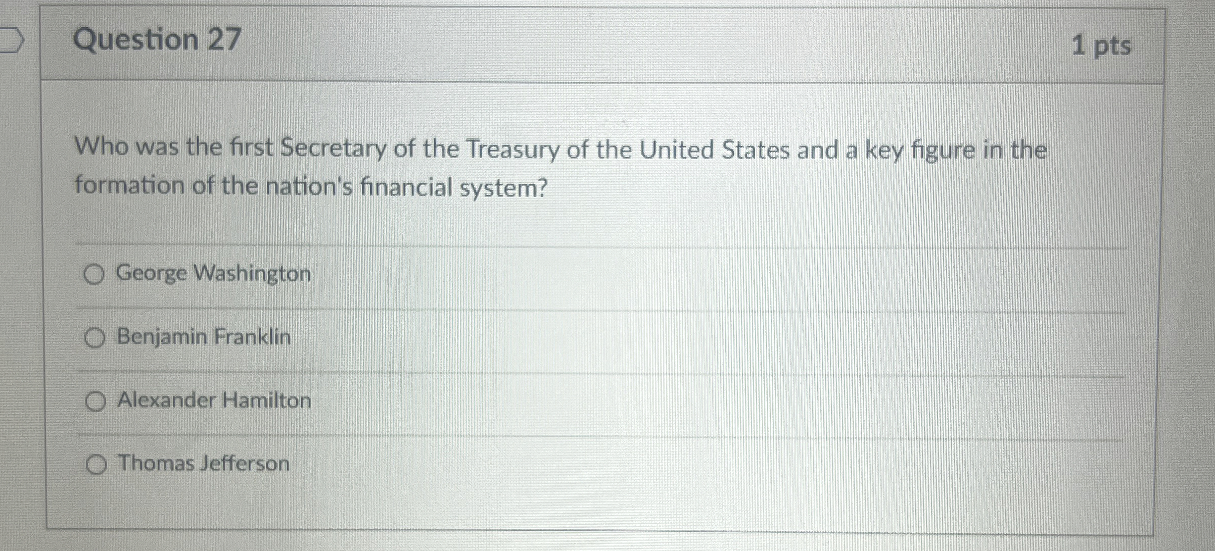 Solved Question 271 ﻿ptsWho was the first Secretary of the | Chegg.com