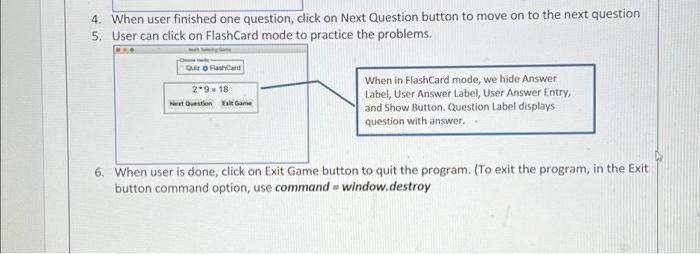 Specification: You are designing a GUI program for | Chegg.com