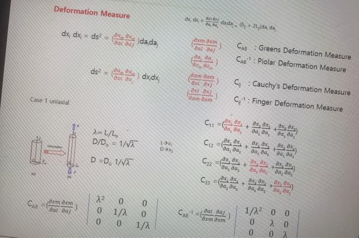 Solved QUESTION: Calculate the rate of deforamtion tensor, | Chegg.com