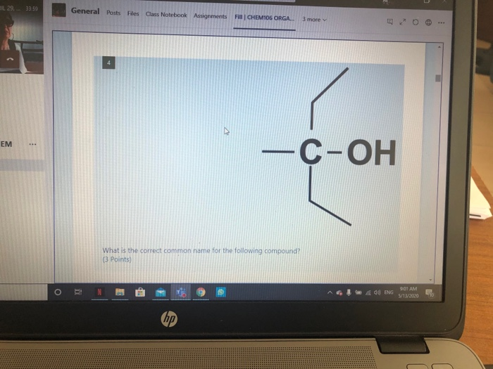 Solved General Posts Files Class Notebook Assignments F CHEM | Chegg.com