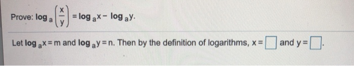 Solved Prove: loga | Chegg.com