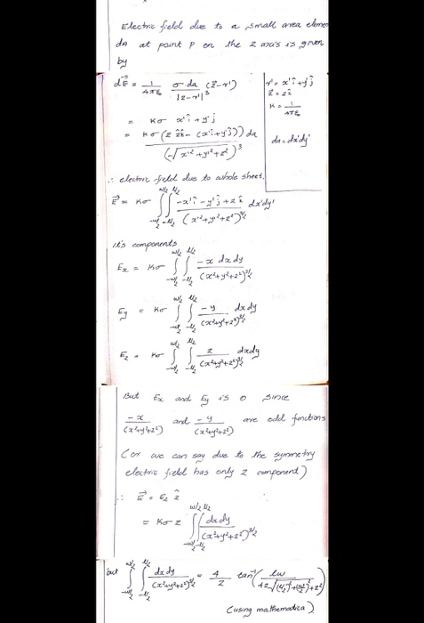 Solved how do we apply the double integral of Ez on matlab | Chegg.com