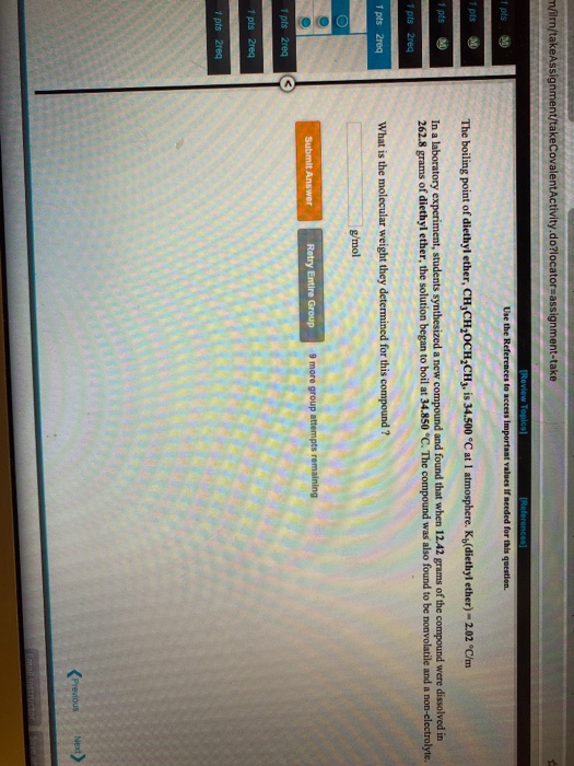 Solved pir/takeAssignment/takeCovalentActivity.do?locator | Chegg.com