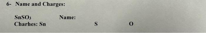 Solved A- SO2 B- CS2 C3H4 D- C3H2BrCl6- Name and Charges: | Chegg.com