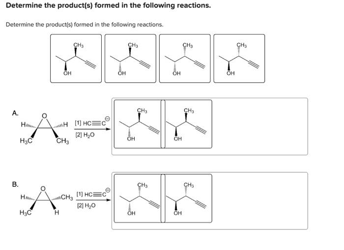 Solved Determine The Product S Formed In The Following