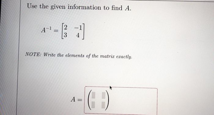 Solved Current Attempt in Progress Using the matrices | Chegg.com