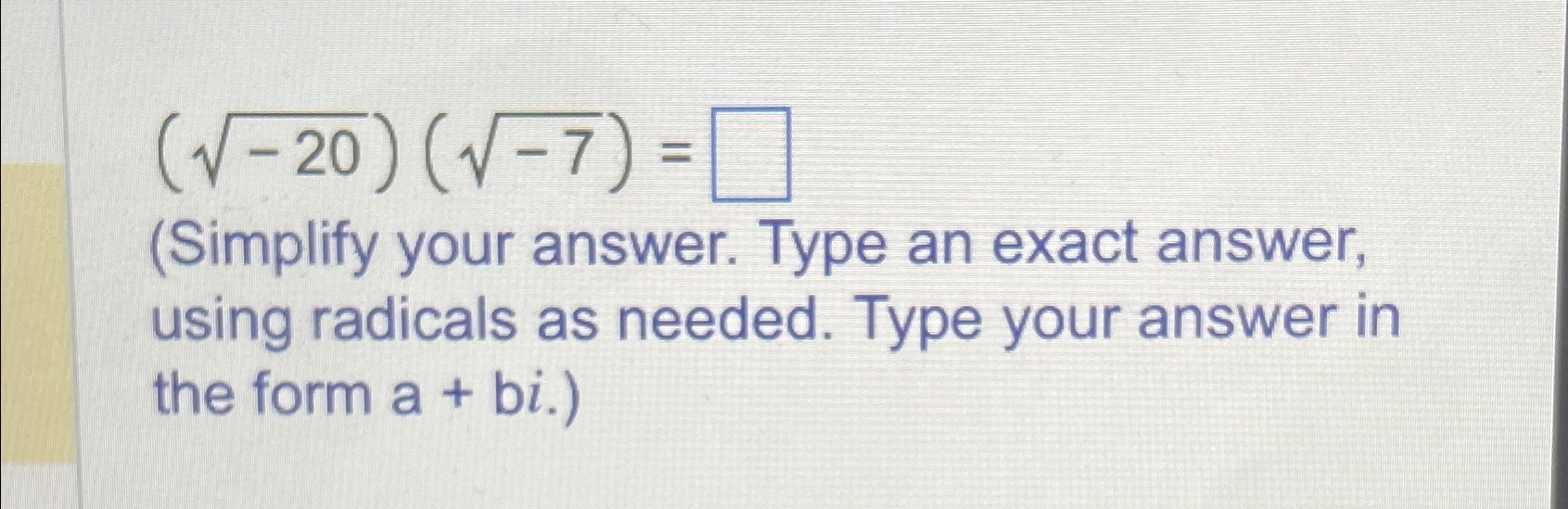 Solved (-202)(-72)=(Simplify your answer. Type an exact | Chegg.com