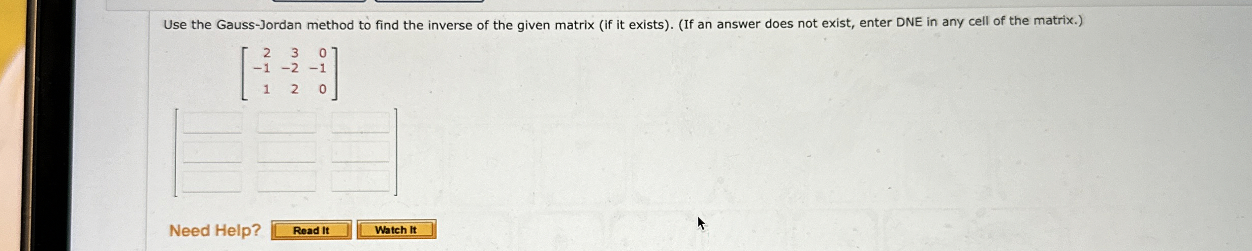 Solved Use the Gauss-Jordan method to find the inverse of | Chegg.com