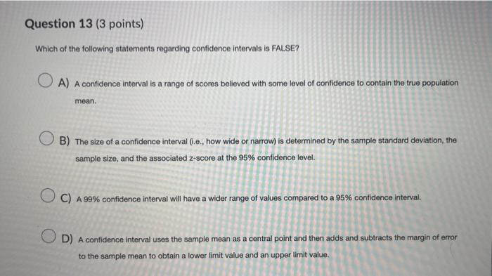 Solved Question 13 (3 points) Which of the following | Chegg.com
