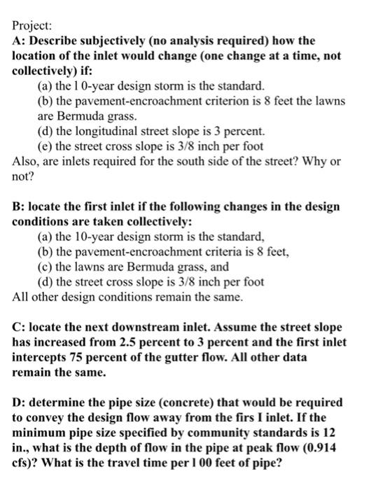 Solved Example 11.11 is used as your reference: Curb opening | Chegg.com