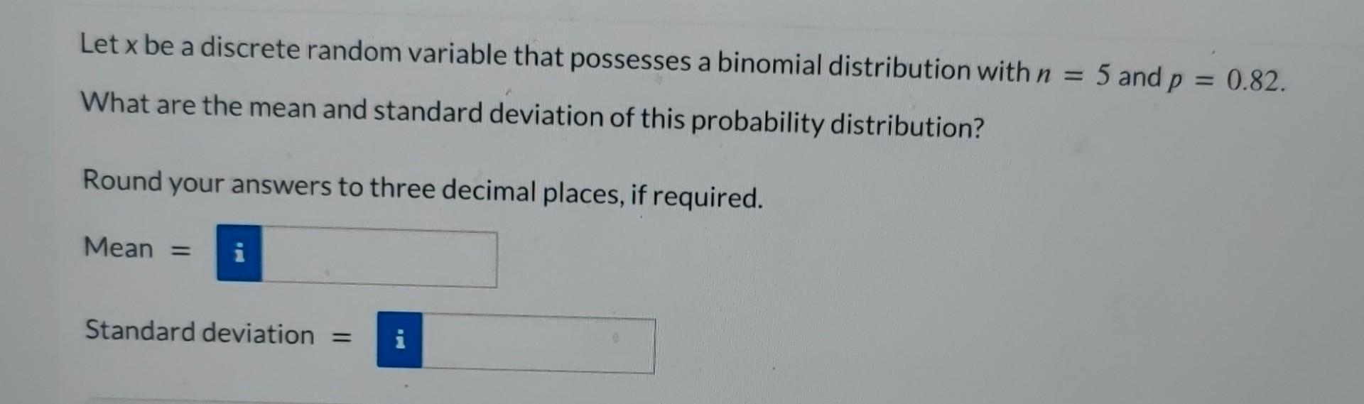 Solved Let x be a discrete random variable that possesses a | Chegg.com