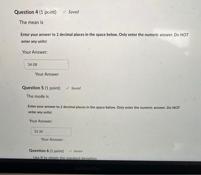 Solved Questions 4-8 (inclusive) depend on the following | Chegg.com