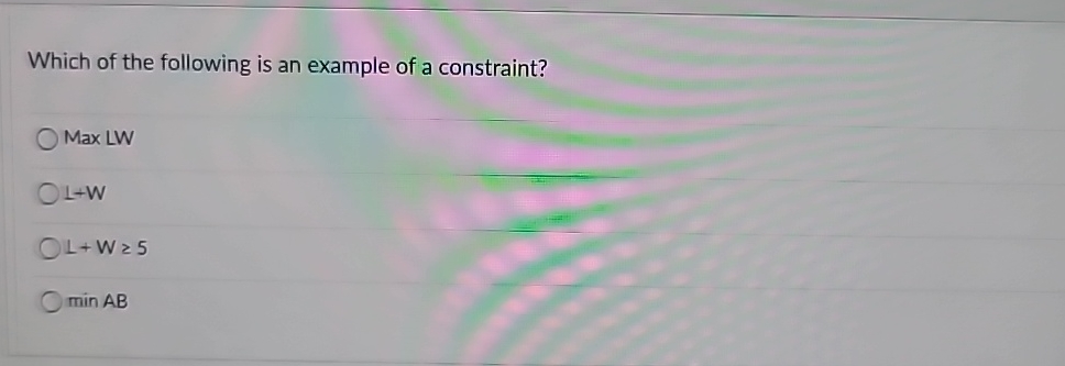 Solved Which of the following is an example of a | Chegg.com