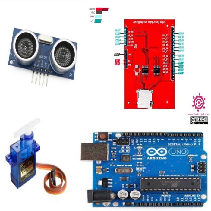 Solved Connection and code of the ultrasonic radar industry | Chegg.com