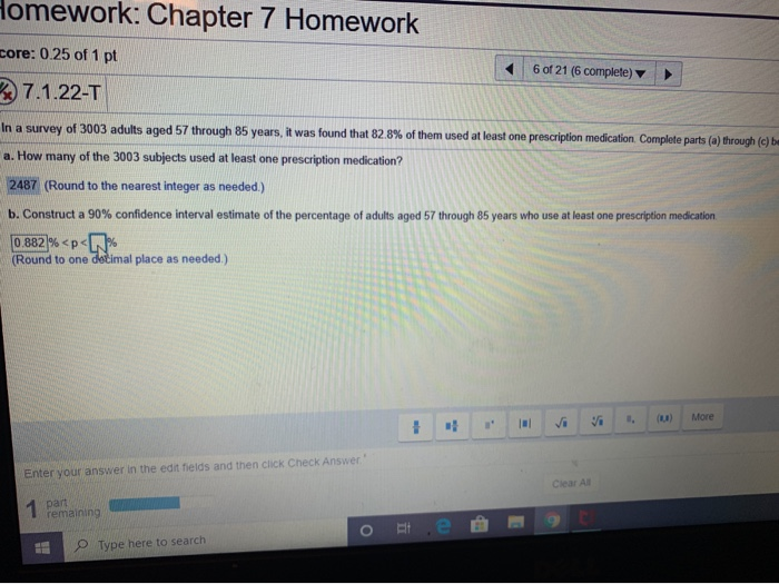 Solved Homework: Chapter 7 Homework core: 0.25 of 1 pt 6 of | Chegg.com