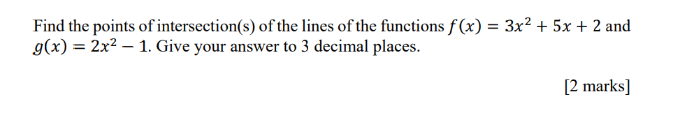 Solved Find the points of intersection(s) of the lines of | Chegg.com
