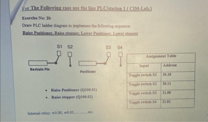 Solved Exercise No: 2a Write And Draw the pneumatic circuit, | Chegg.com