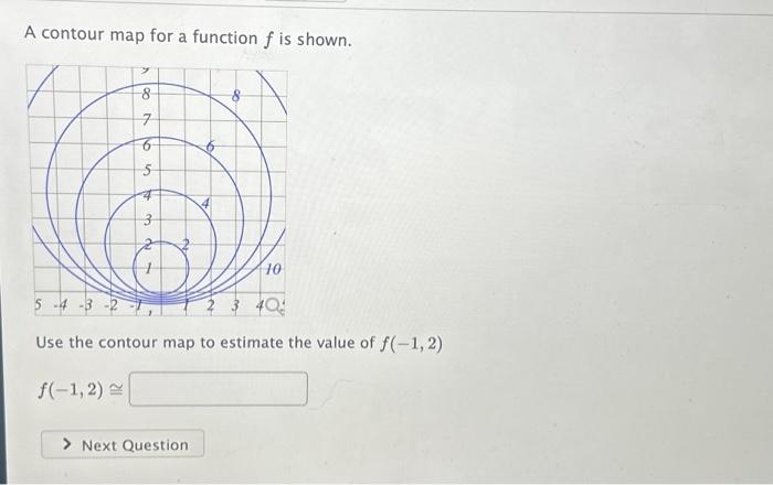 Solved A contour map for a function f is shown. Use the | Chegg.com