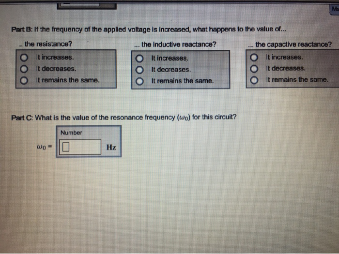 Solved Map- A voltage is applied to the "RLC circuit shown. | Chegg.com