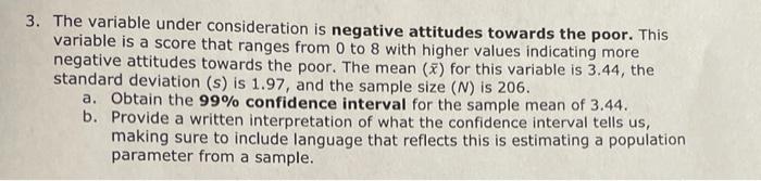 Solved 3. The variable under consideration is negative | Chegg.com