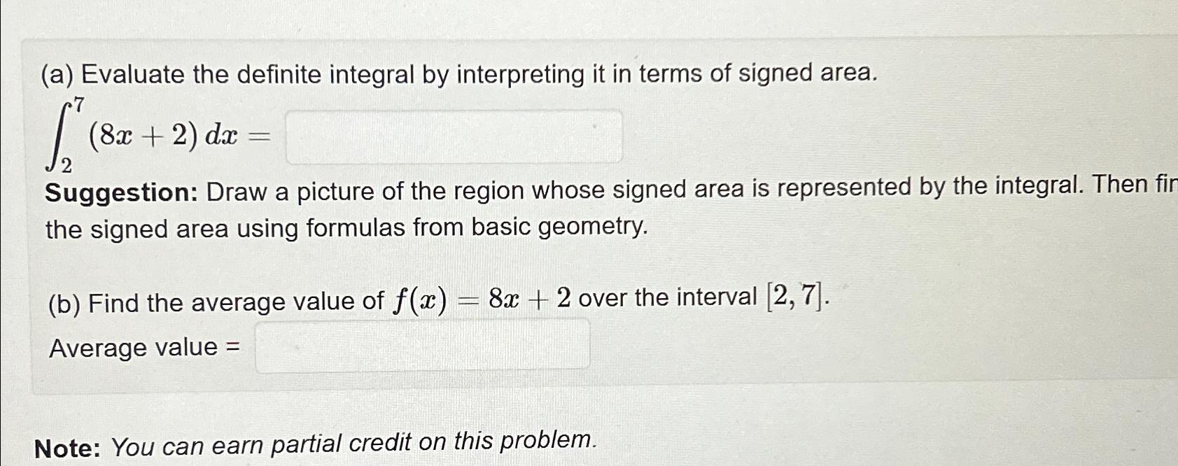 Solved (a) ﻿Evaluate the definite integral by interpreting | Chegg.com