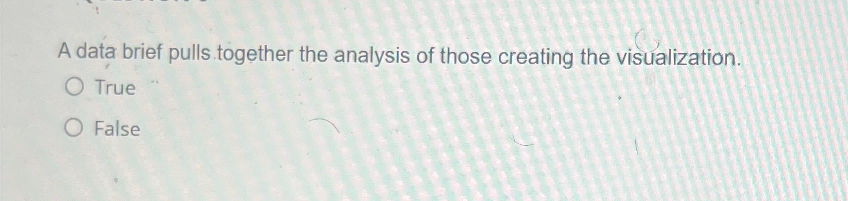 Solved A data brief pulls together the analysis of those | Chegg.com