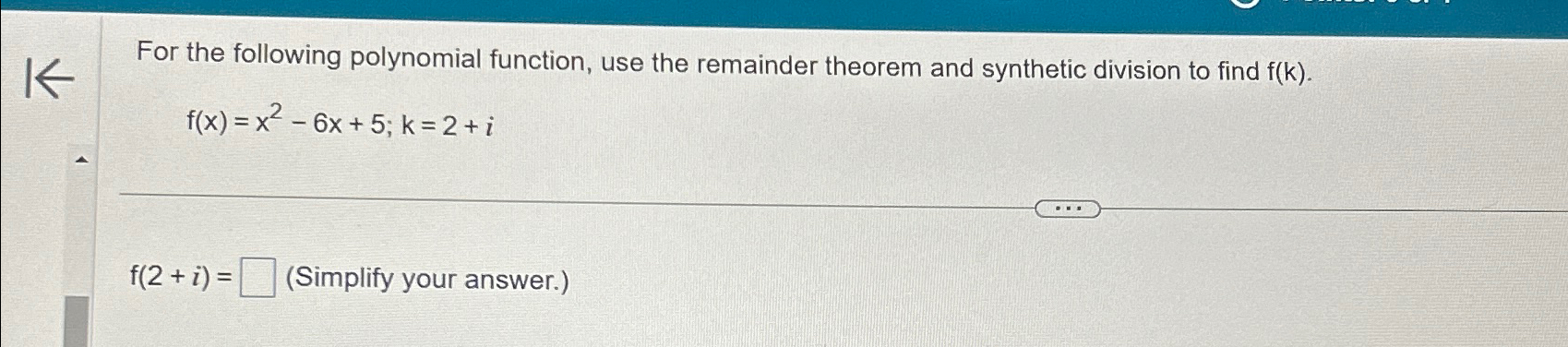 Solved For the following polynomial function, use the | Chegg.com
