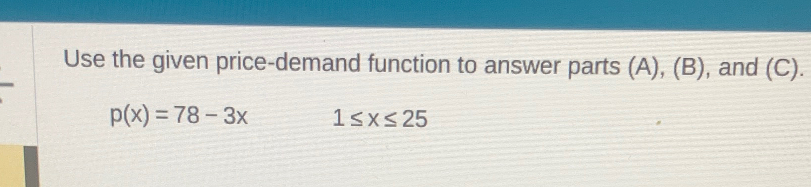 Use the given price-demand function to answer parts | Chegg.com