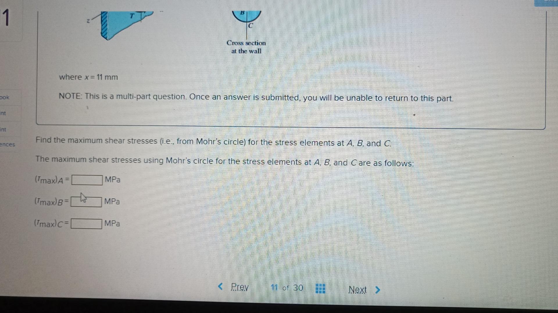 Solved Required information A short cantilevered round peg | Chegg.com
