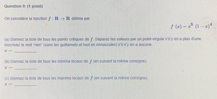 Solved On considère la fonction f:R→R définie par | Chegg.com
