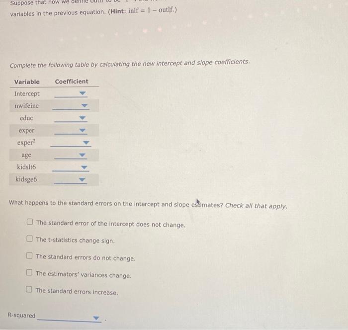 Solved 7 A Binary Dependent Variable The Linear 