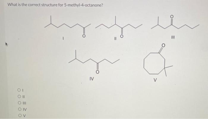 Solved What is the correct structure for | Chegg.com