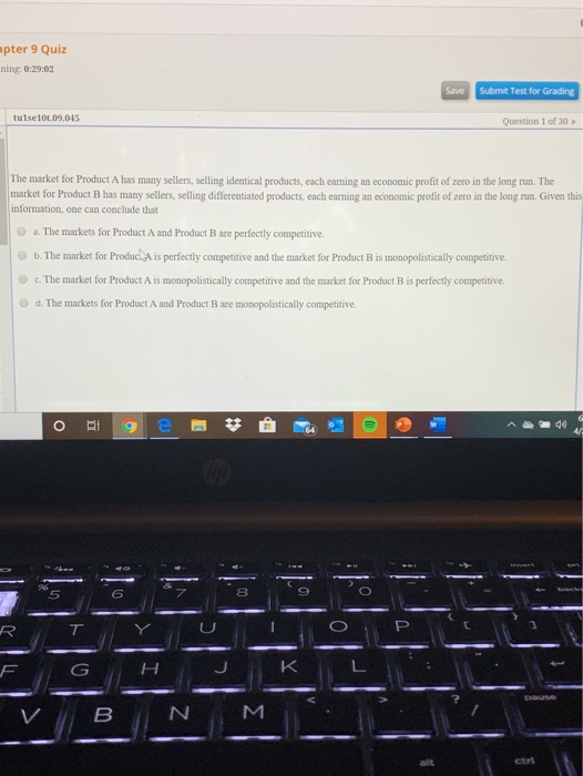 Solved pter 9 Quiz ning 0:29:02 Save Submit Test for Grading | Chegg.com Solved pter 9 Quiz ning 0:29:02 Save Submit Test for Grading | Chegg.com