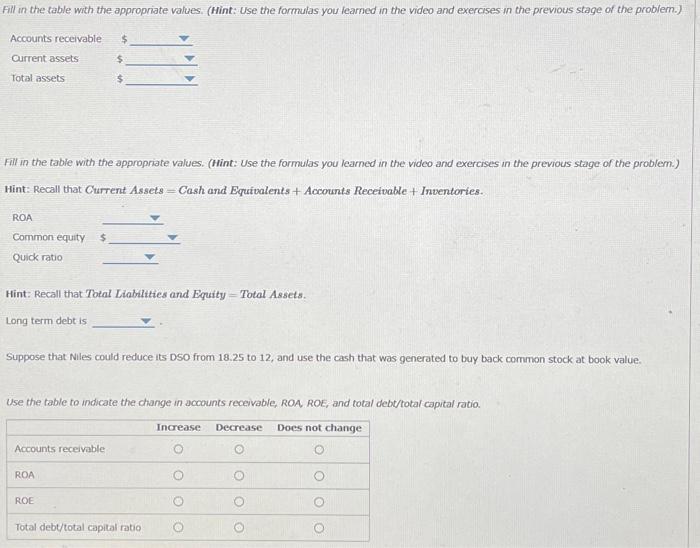 Solved Fill in the table with the appropriate values. (Hint: | Chegg.com