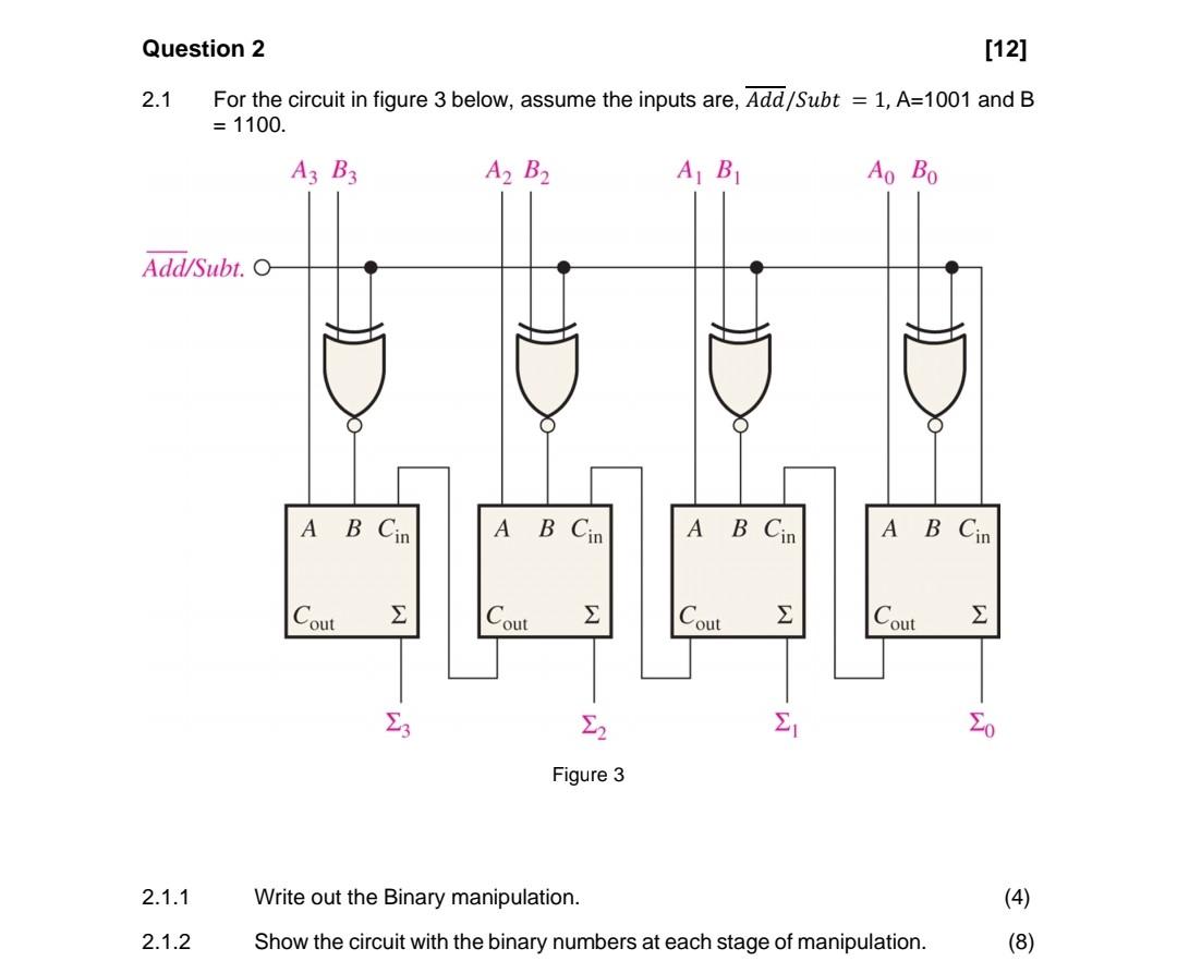 Solved 2.1 For the circuit in figure 3 below, assume the | Chegg.com