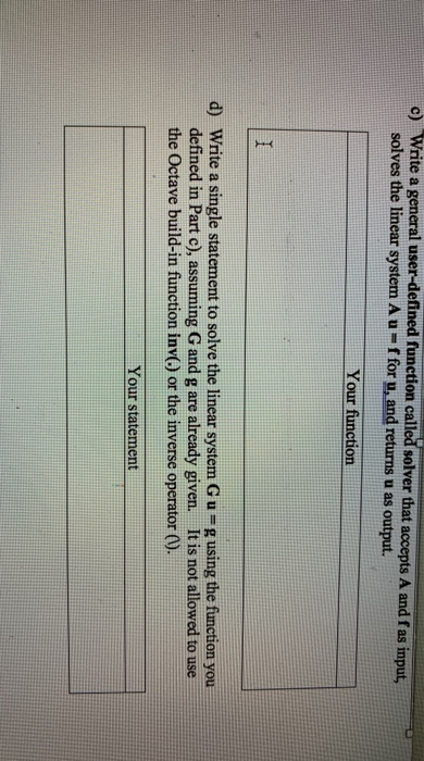 Solved c) Write a general user-defined function called | Chegg.com