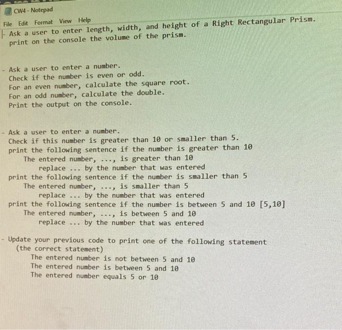 Solved File Edit Format View Help Ask A User To Enter