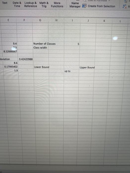 Solved I need the class widthlower bound and upper bound and | Chegg.com