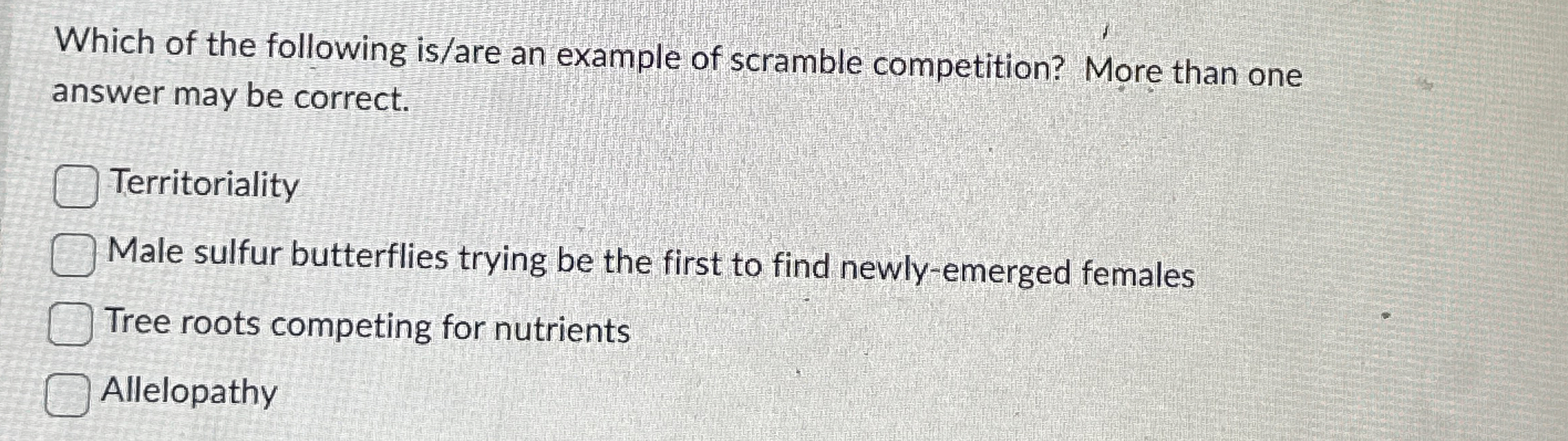 Solved Which of the following is/are an example of scramble | Chegg.com