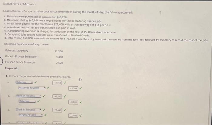Solved 1. Prepare the journal entries for the preceding | Chegg.com