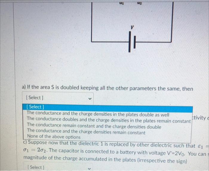 Solved Consider A Parallel Plates Capacitor Of Area S With