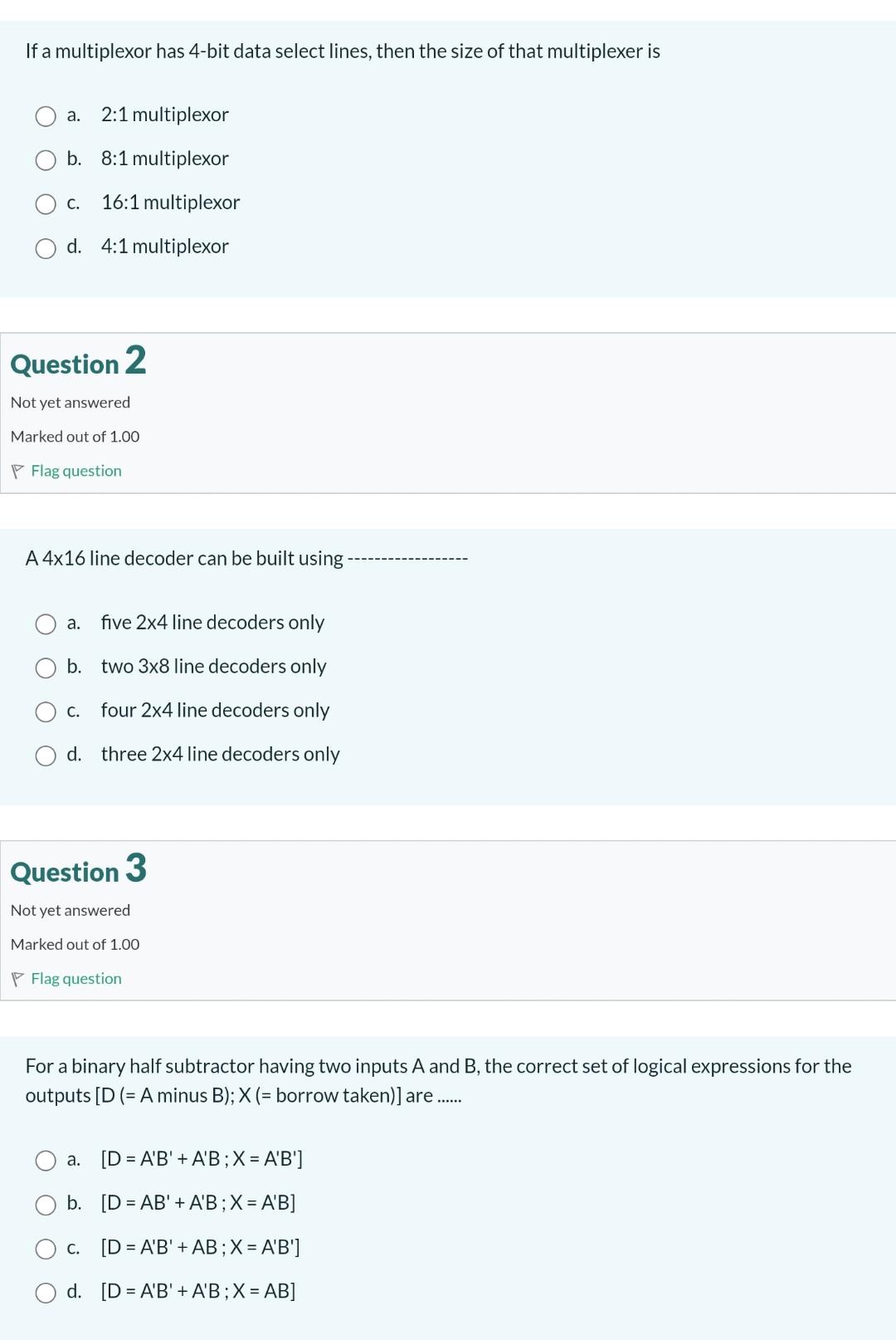 Solved If A Multiplexor Has 4 Bit Data Select Lines Then 