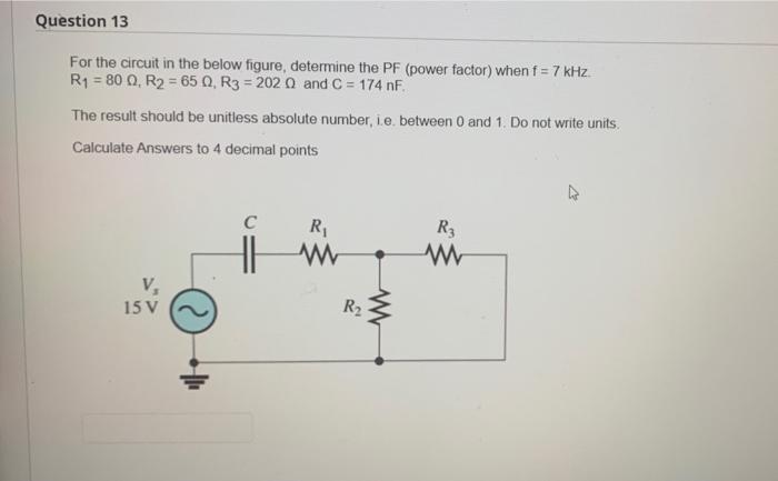 [Solved]: For the circuit in the below figure, determine th