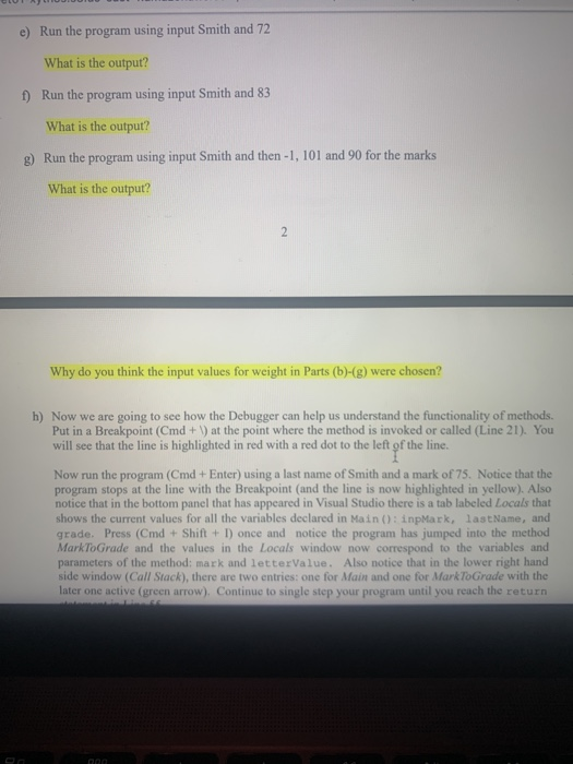 Solved Lab 3 (Mac Version) 1) Introduction to Methods (with | Chegg.com