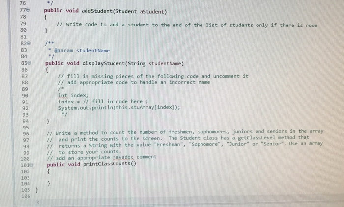 Solved I have attached the photo of Student.java and | Chegg.com
