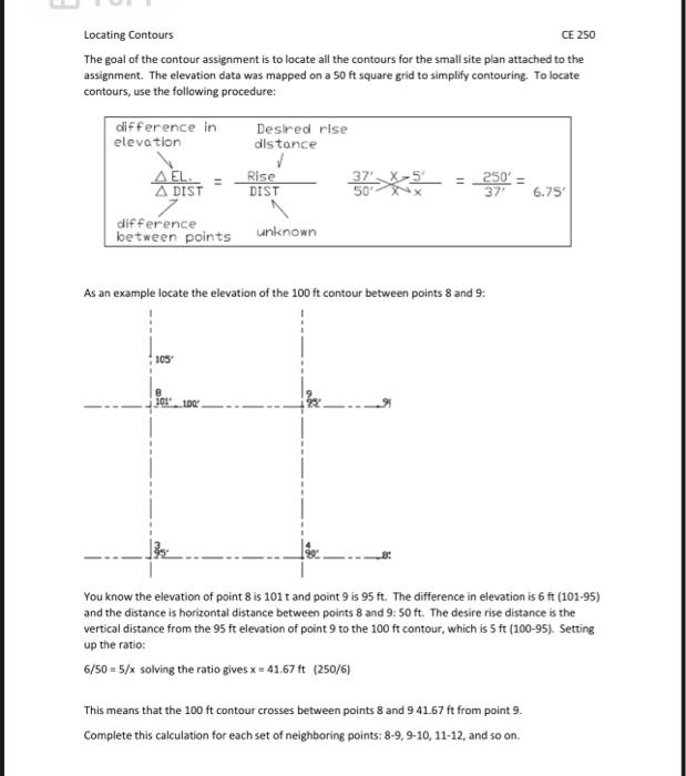 Solved I have attached the formula, points and contour grid. | Chegg.com