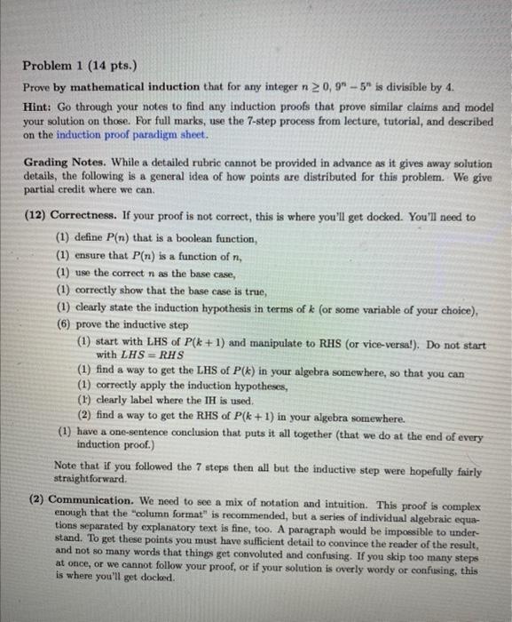 Solved Prove by mathematical induction that for any integer | Chegg.com