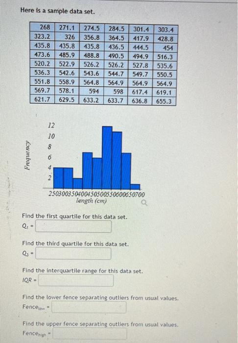 Solved Here is a sample data set. Find the first quartile | Chegg.com