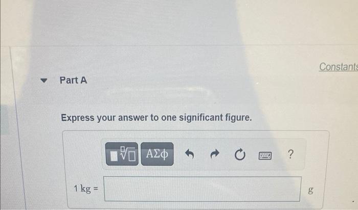 Solved Express your answer to one significant figure. | Chegg.com