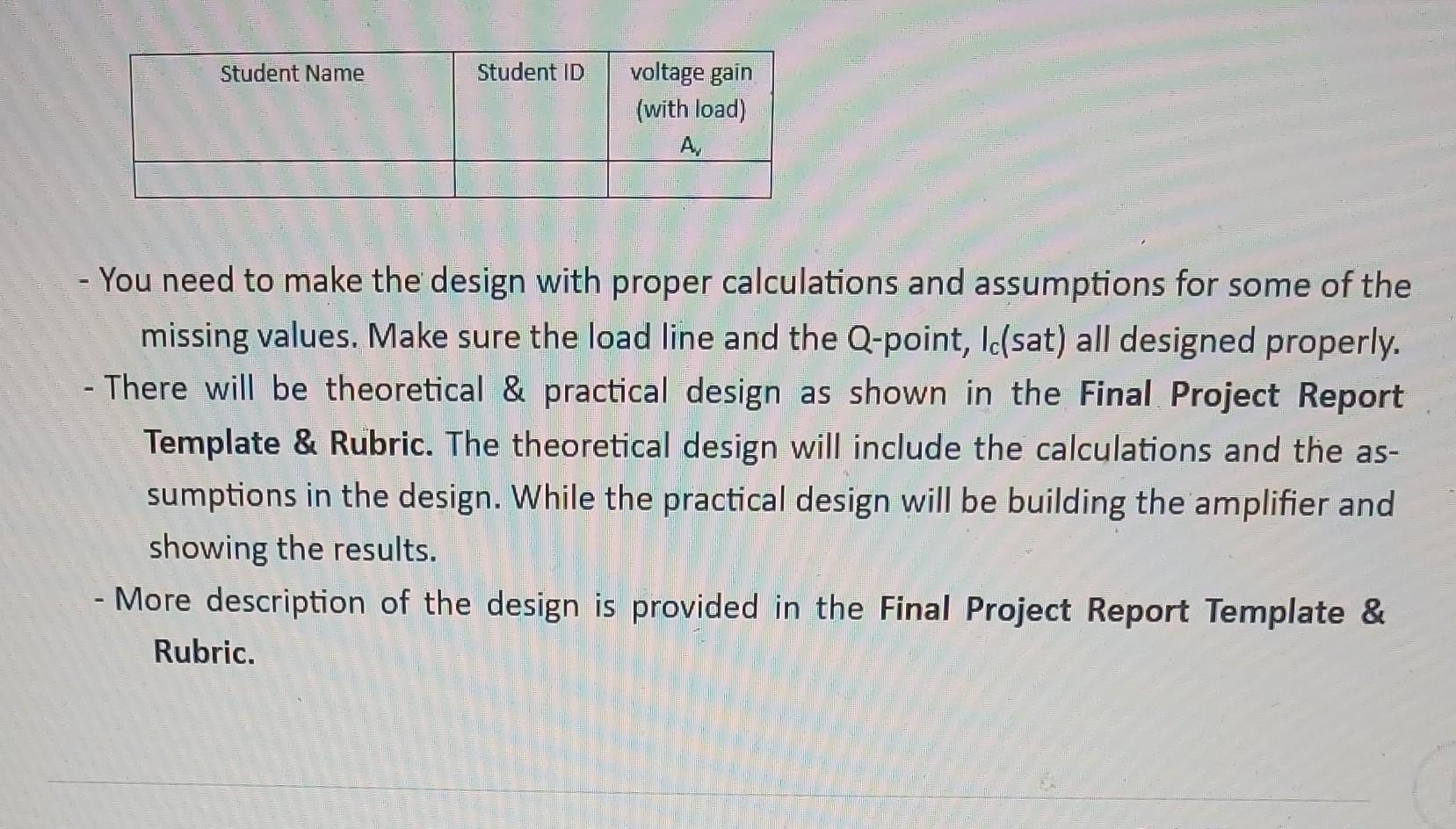 Solved Amplify and rectify AC signal Final Project | Chegg.com